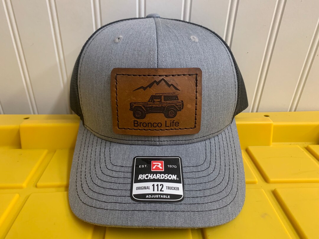 Early Bronco bronco Life Custom Leather Patch Hat - Etsy