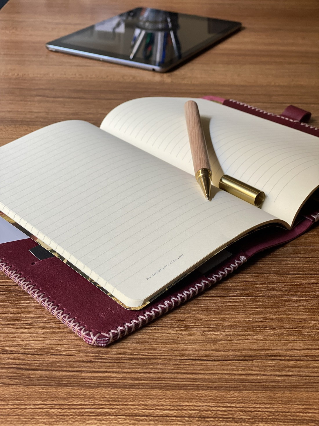 A5 Leather Journal Cover / Burgundy Notebook Cover / A5 Planner Sleeve ...