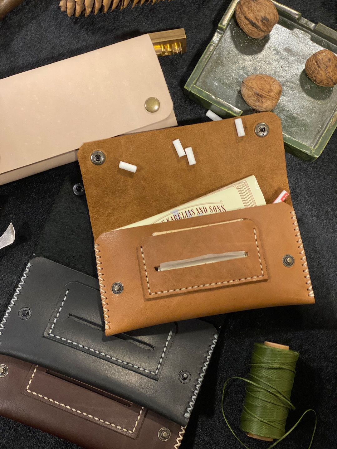 Tobacco Pouch Leather Tobacco Case Personalized Cigarette Bag ...