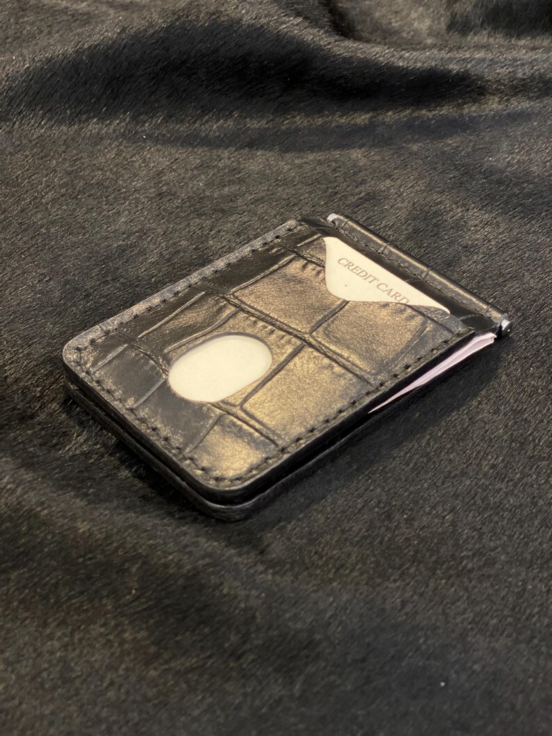 Money Clip Wallet , Slim Leather Men Wallet , Personalized Wallet Money ...