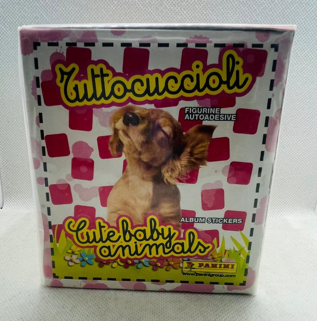 1 Panini Cute Baby Animals Sticker Box Cucciolotti 250 Stickers 50 ...