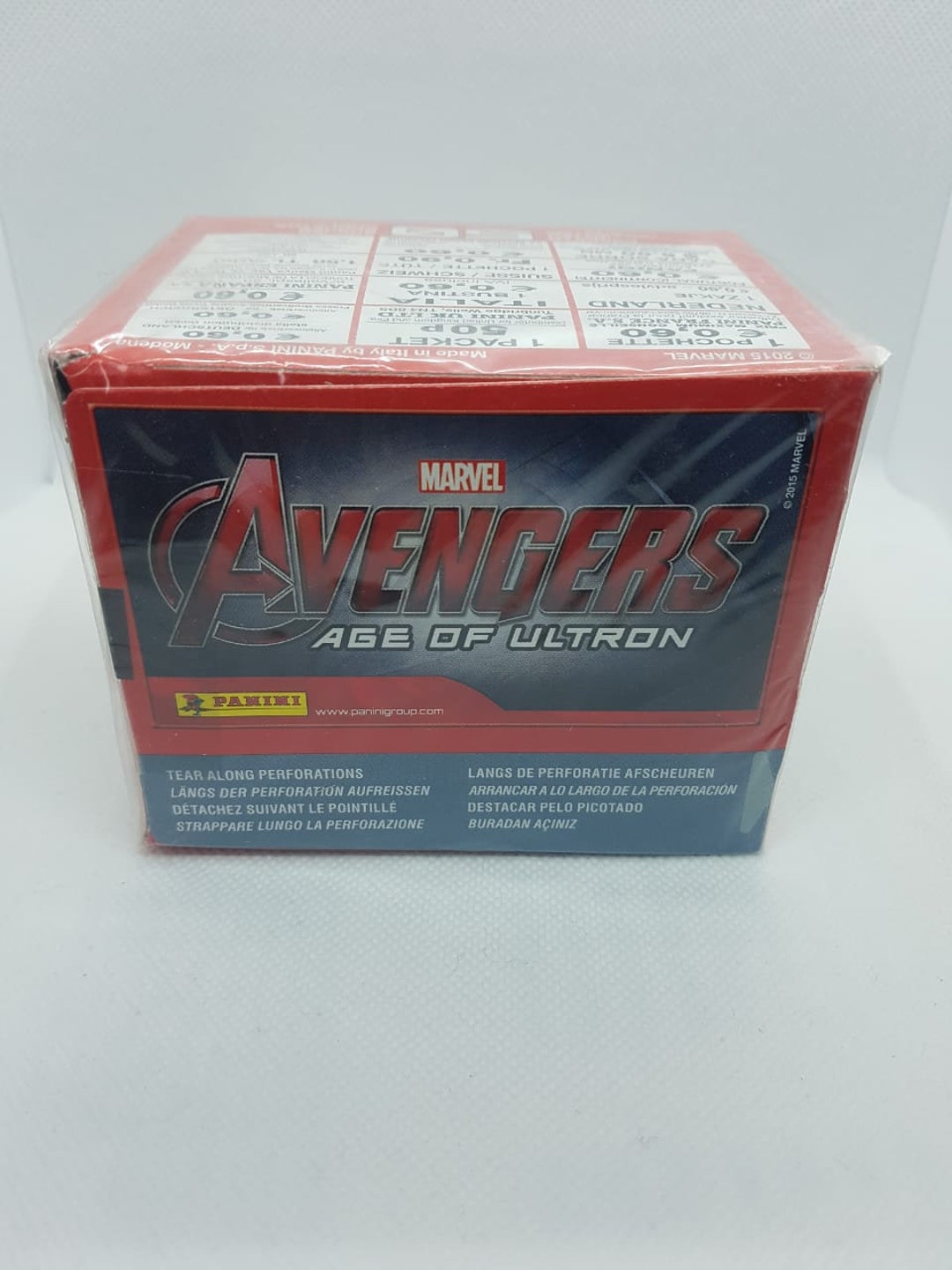 1 Panini Marvel Age of Ultron Sealed Box 250 Sticker Packs Thor Hulk ...