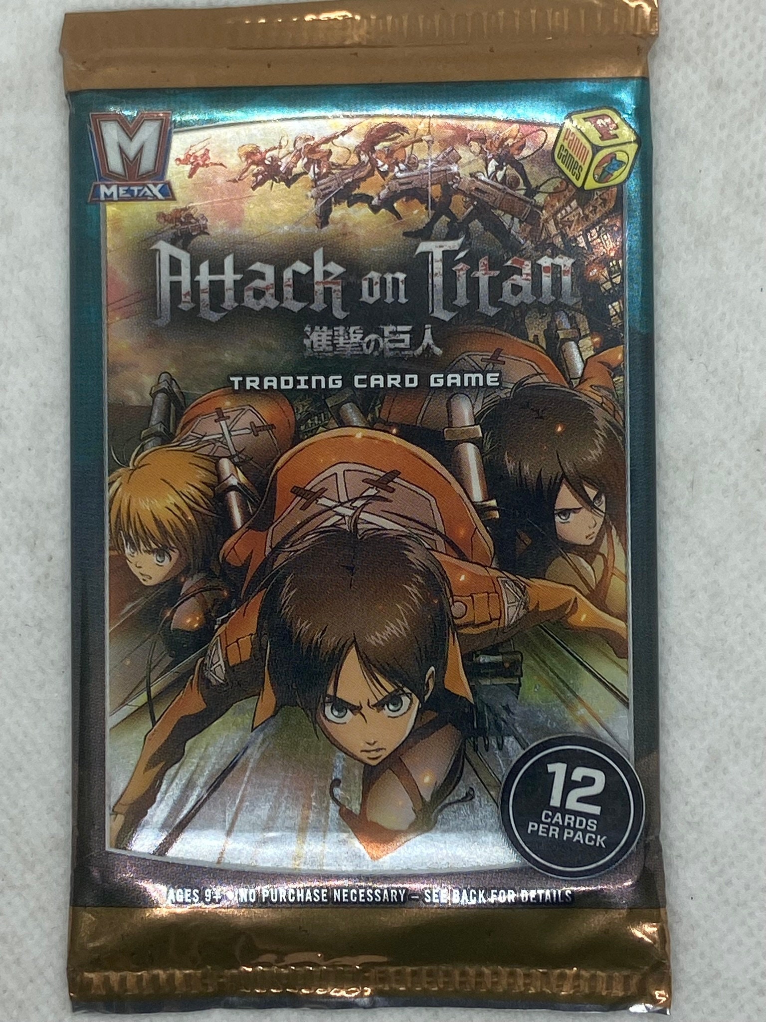 X10 Panini Attack on Titan Sticker Packs 12 Cards per Pack Mikaza Eren ...