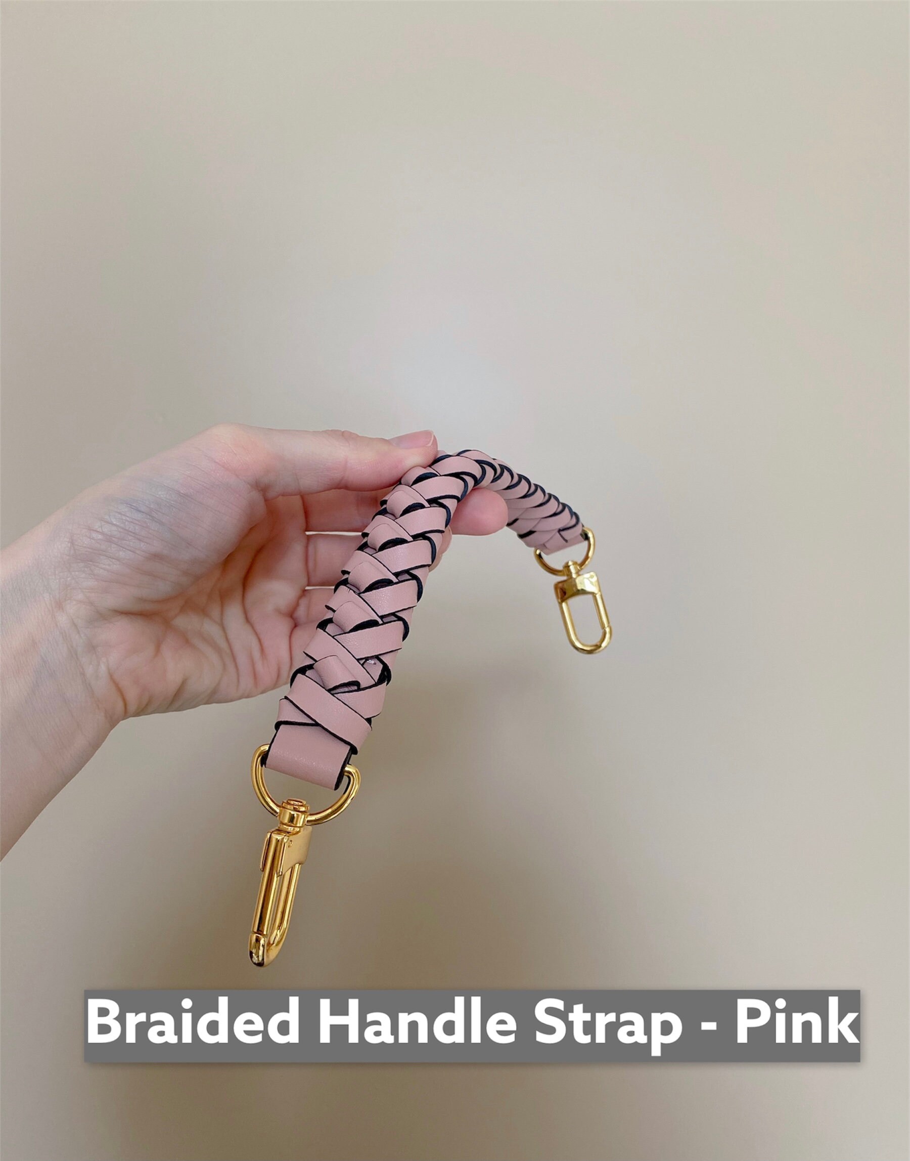 Braided Leather Top Handle Strap Neo Noe Handle Bag Handle - Etsy