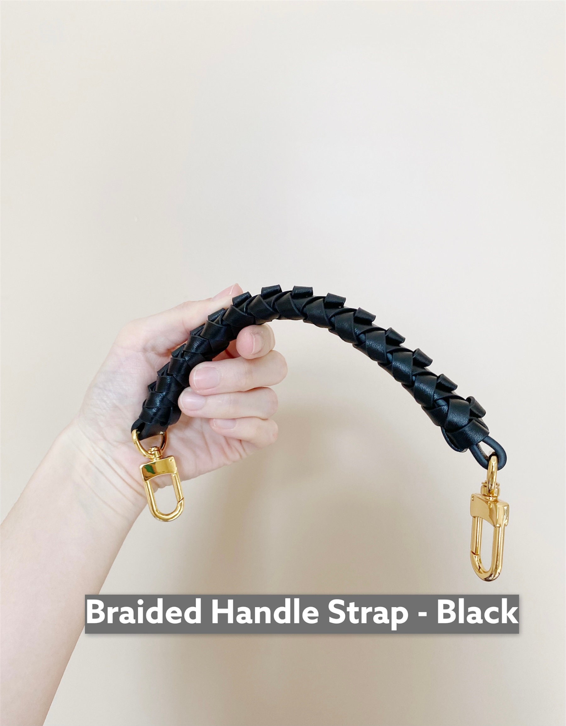 Braided Leather Top Handle Strap, Noe Bb Handle, Bag Handle, Bag Strap ...