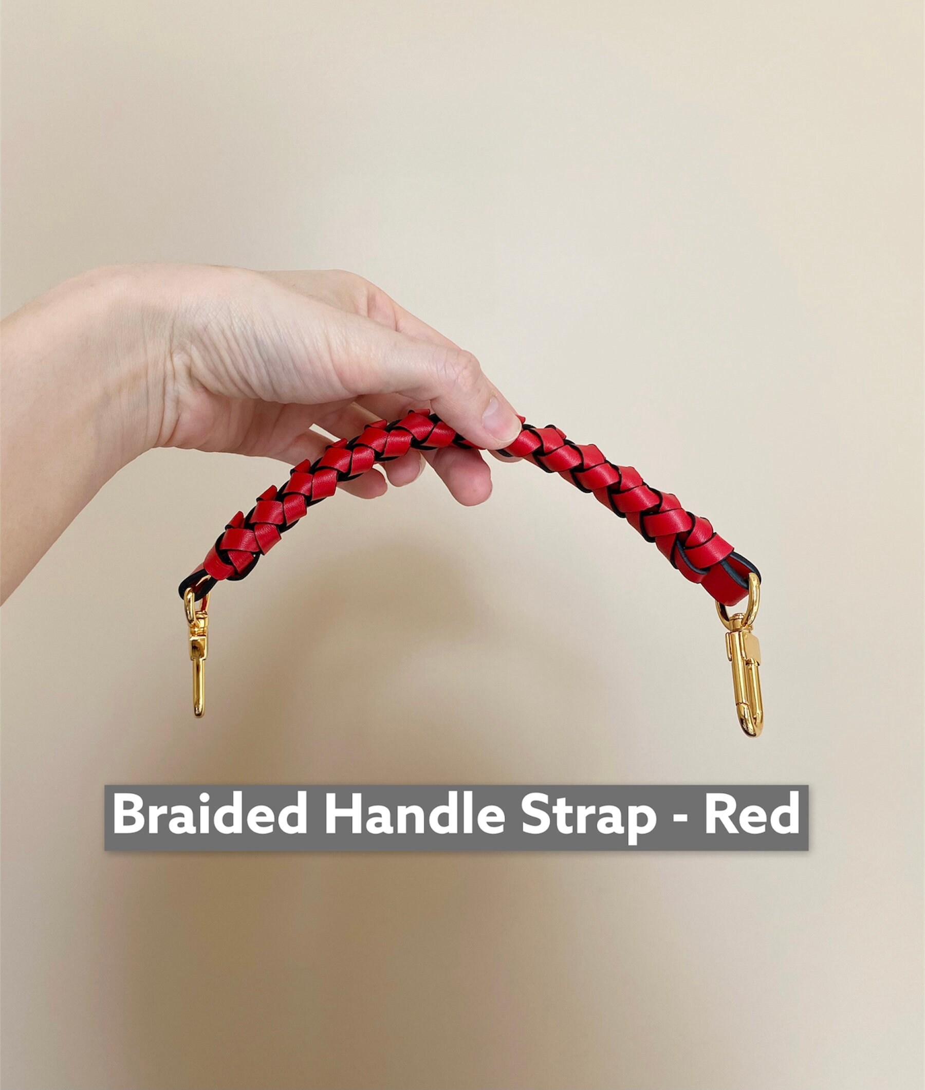Braided Leather Top Handle Strap, Noe Bb Handle, Bag Handle, Bag Strap ...