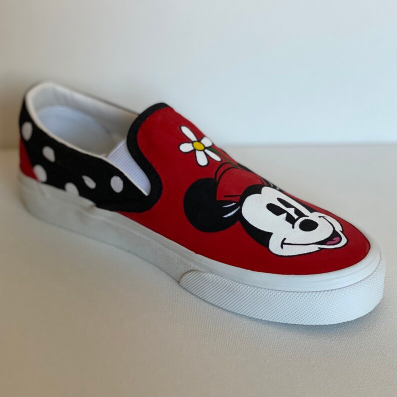 Minnie Mouse Vans - Etsy