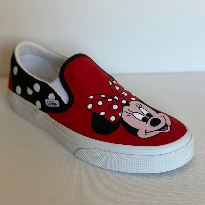 Minnie Mouse Vans - Etsy