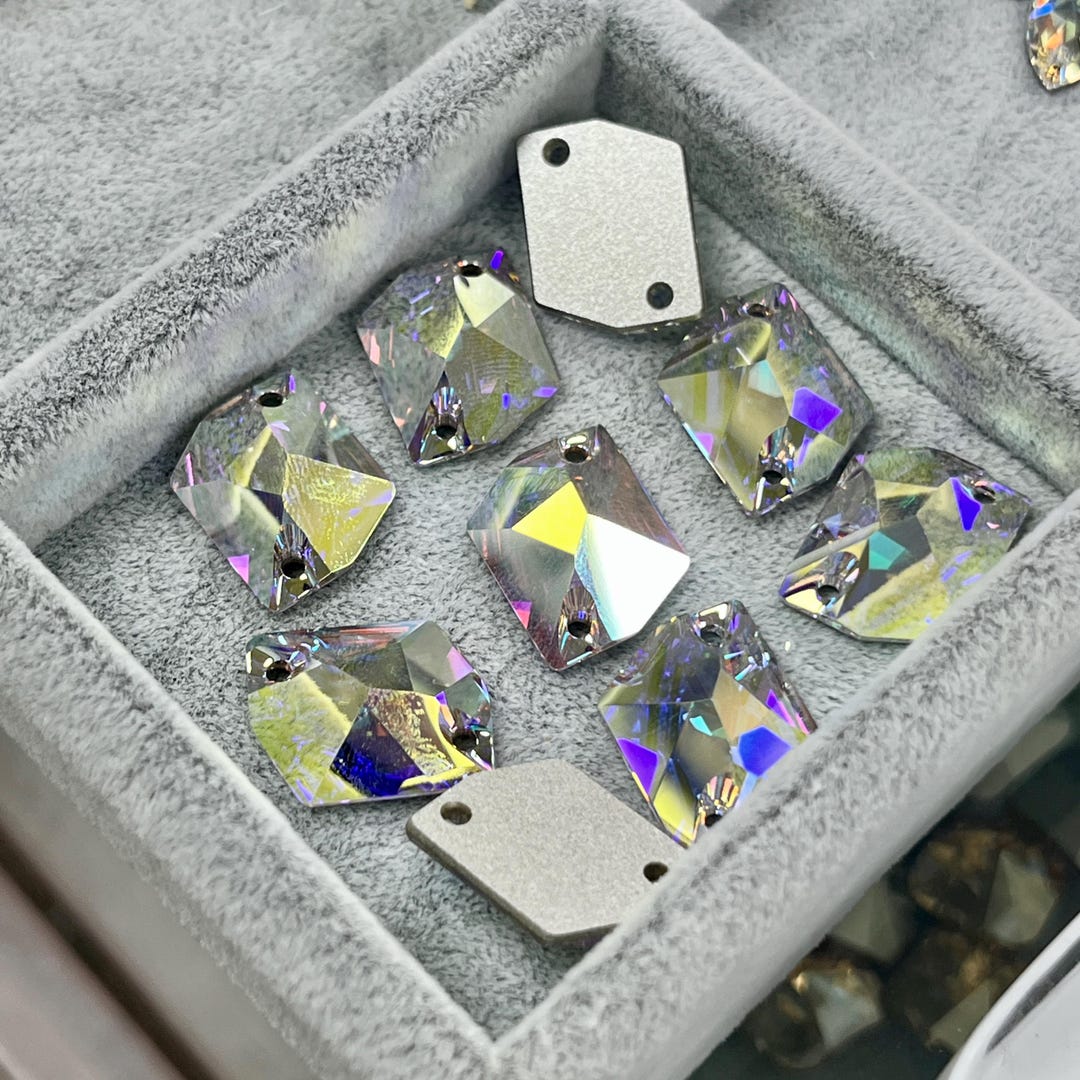 Swarovski Cosmic Sew on Crystal Rhinestone - Crystal AB - 2 Sizes and ...