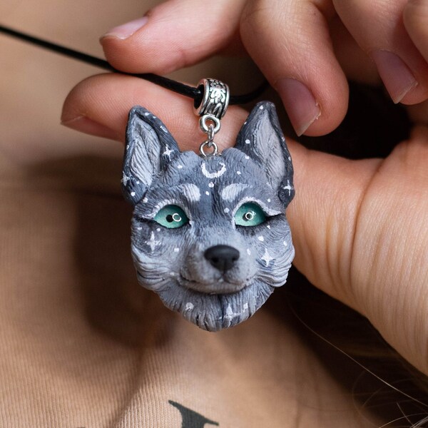 Wolf Necklace - Etsy