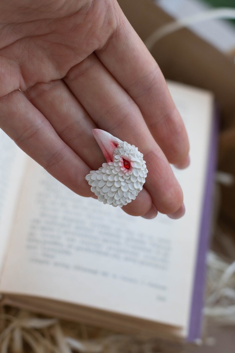 Hugin and Munin Raven Necklace Polymer Clay Crow Pendant - Etsy