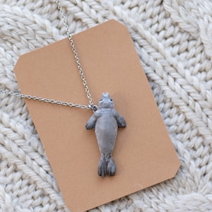 Hawaiian Monk Seal Necklace, Wanderlust Jewelry, Phoque Commun, Tiny ...