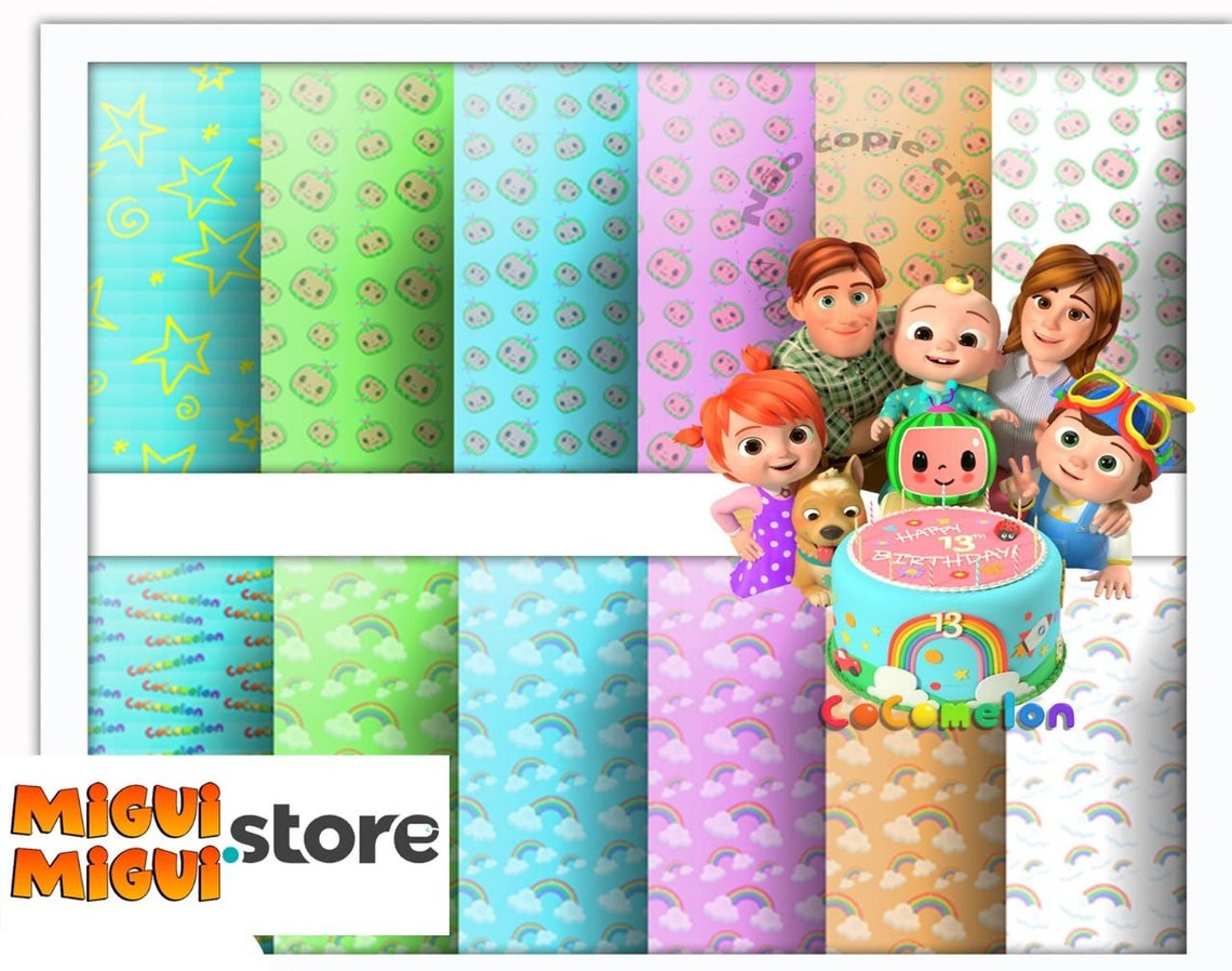 Cocomelon Clipart And Papers Cocomelon Png Cocomelon Paper Etsy
