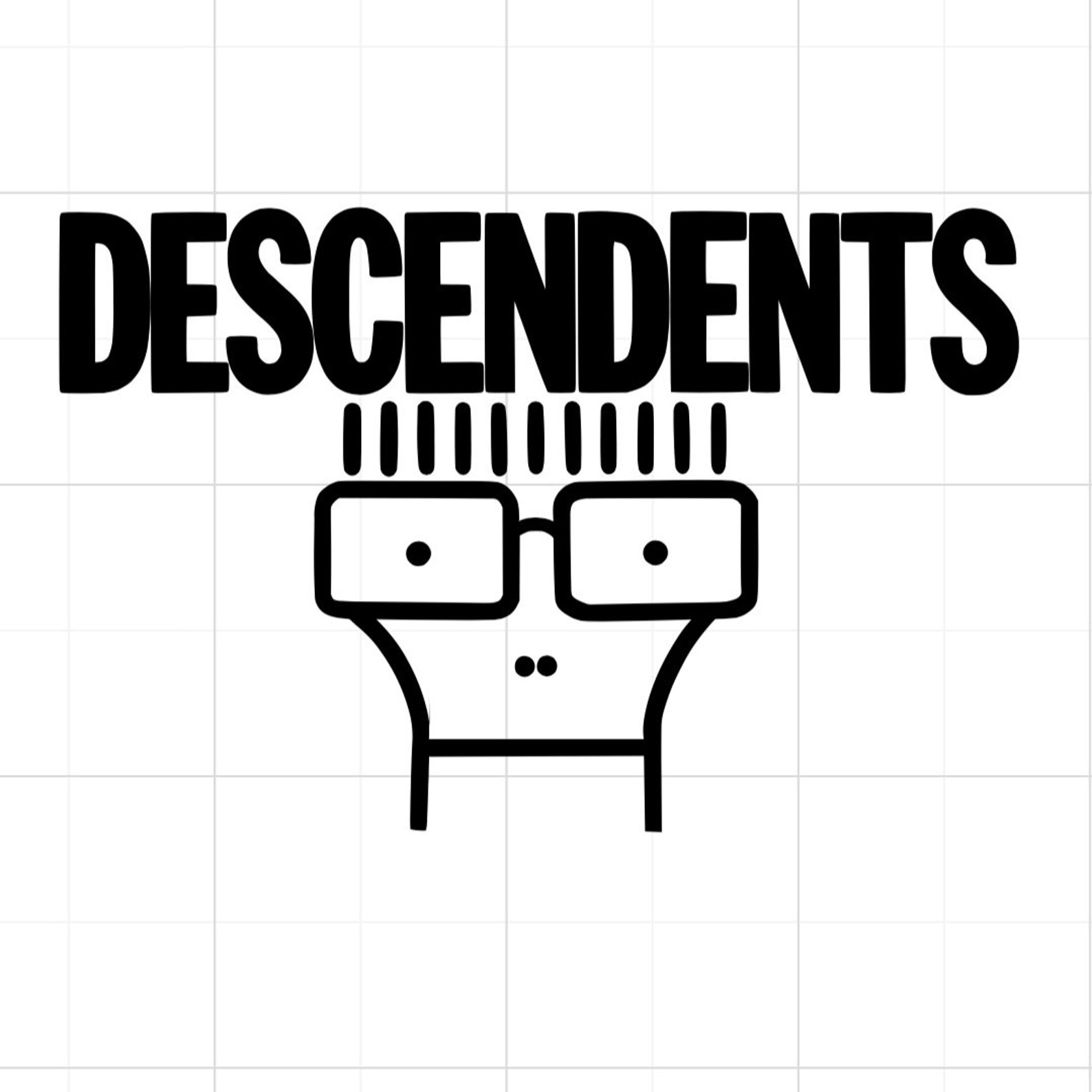Descendents Milo Custom Vinyl Decal Milo Black Flag Circle | Etsy