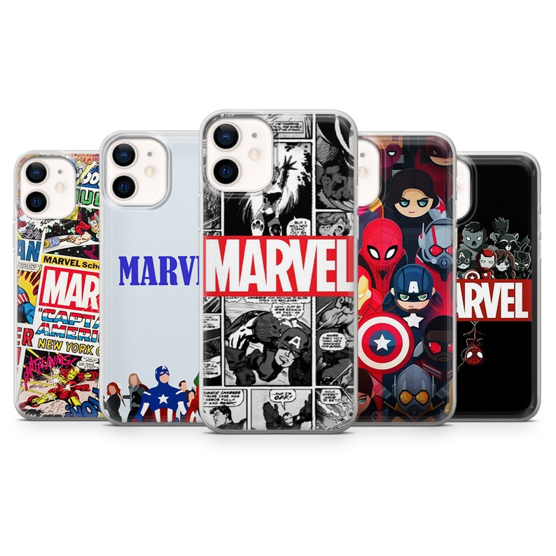 Marvel Phone Case Best Superhero Gift for Iphone 13 12 Pro 11 - Etsy