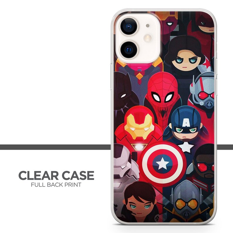 Marvel Phone Case Best Superhero Gift for Iphone 14 Pro 13 - Etsy