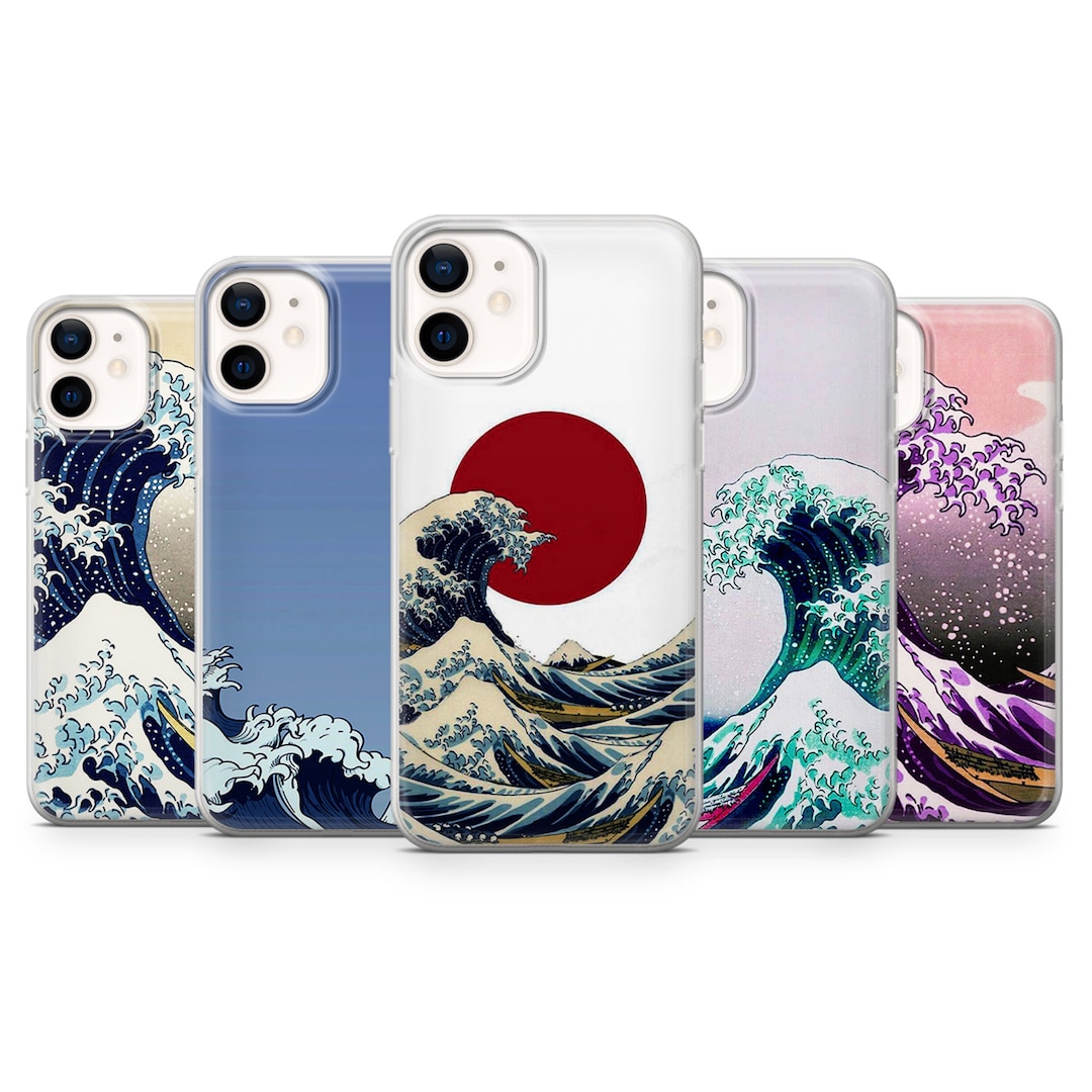 Japanese Art Phone Case, Hokusai Wave Cover for iPhone 14pro, 13, 12 ...