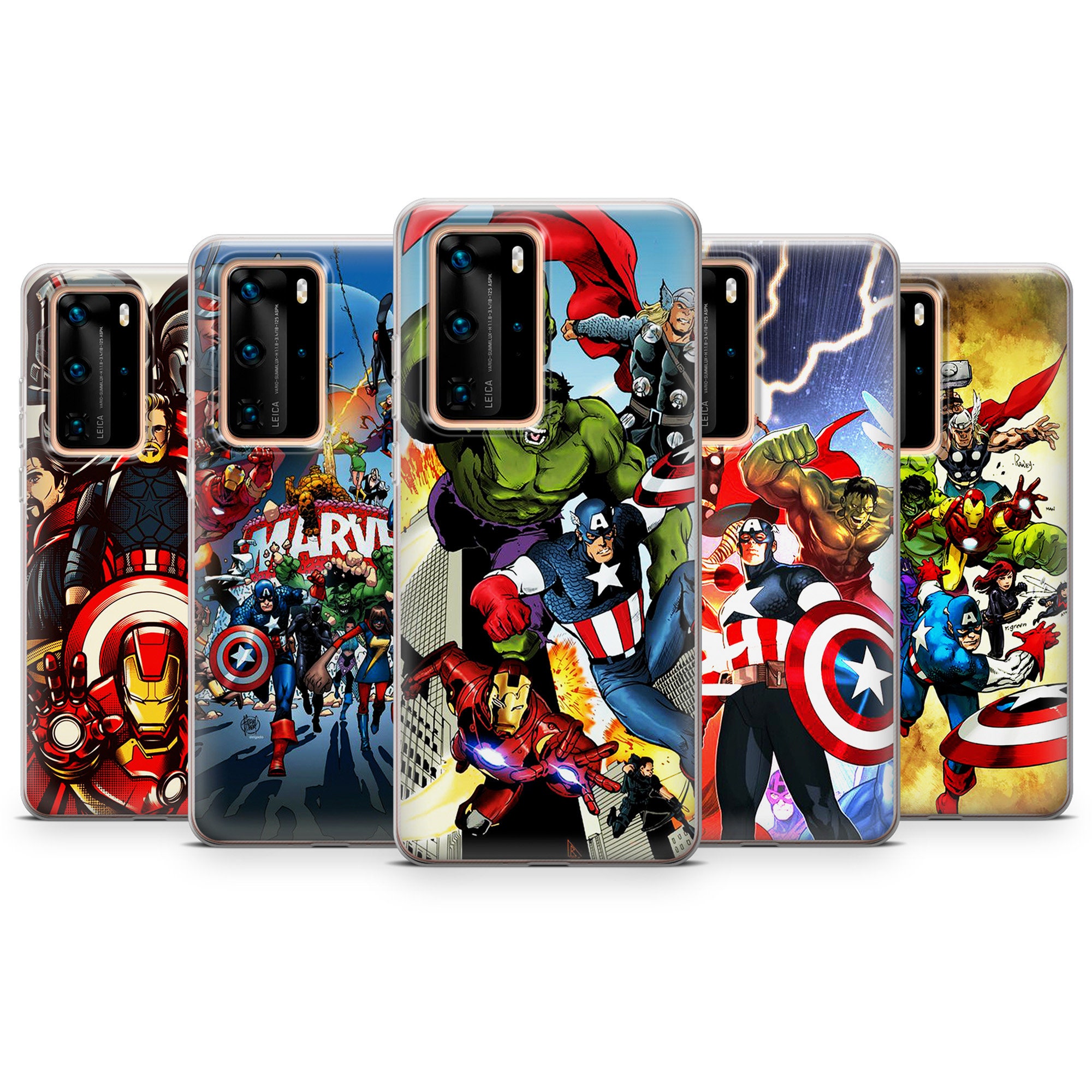 Superhero Phone Case Avengers Cover for Iphone 14 13 12 - Etsy UK