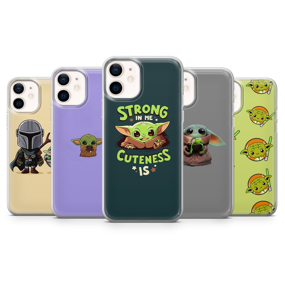 Baby Yoda Phone Case, Cartoon Case for iPhone 14pro, 13, 12, 11, XR, 7 ...