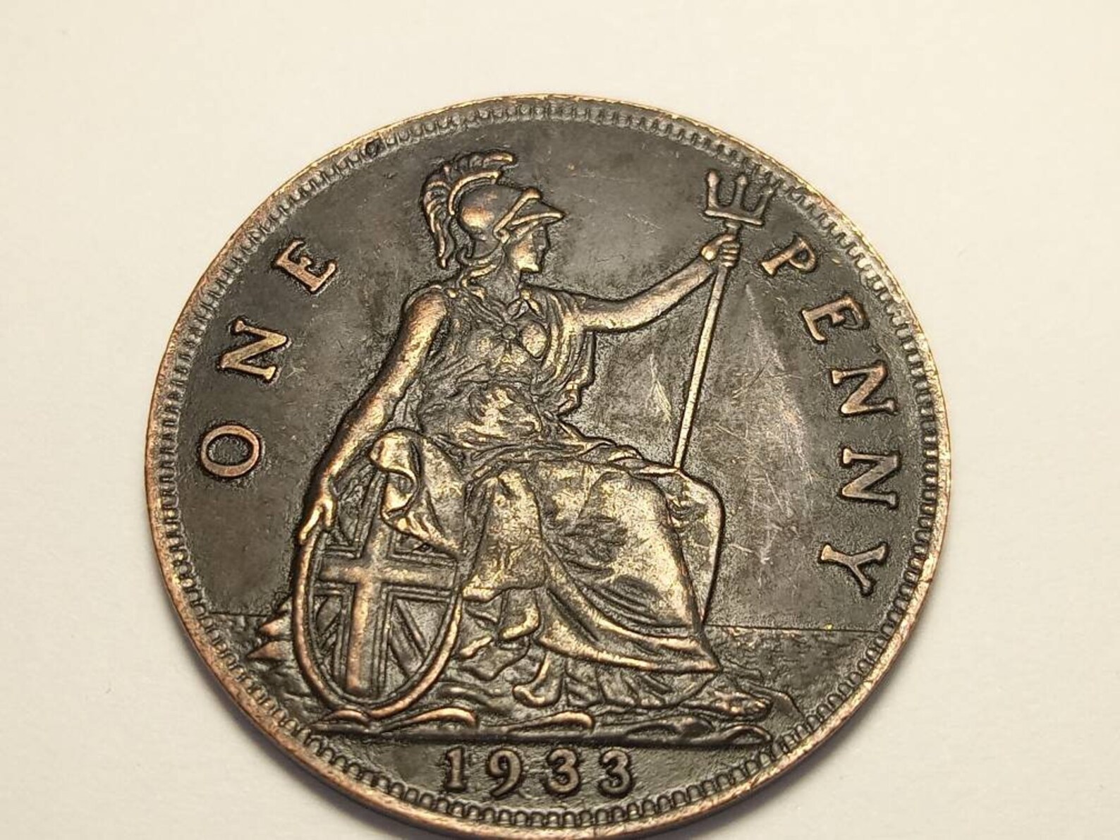 One Penny 1933 Coin Britannia Etsy One Penny 1933 Coin Britannia Etsy