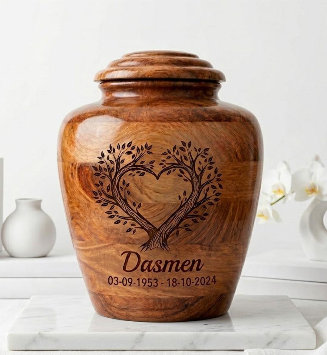 Tree of Life Custom Handmade Urn - Wooden Urns for Human Ashes ...