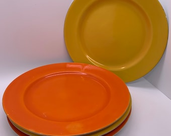 Orange Plates | Etsy