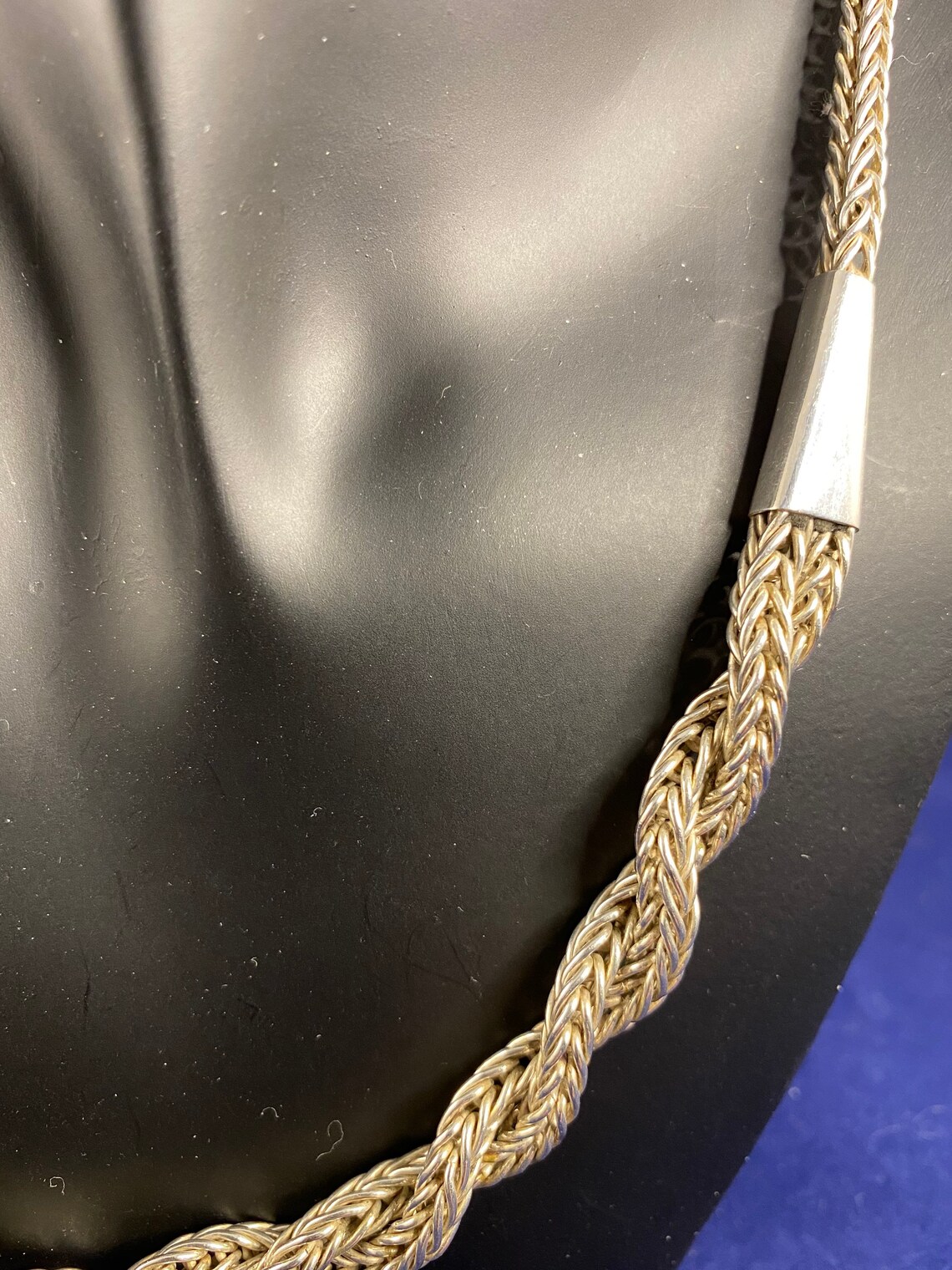 Beautiful Vintage Sterling Silver Heavy Rope Chain Necklace - Etsy