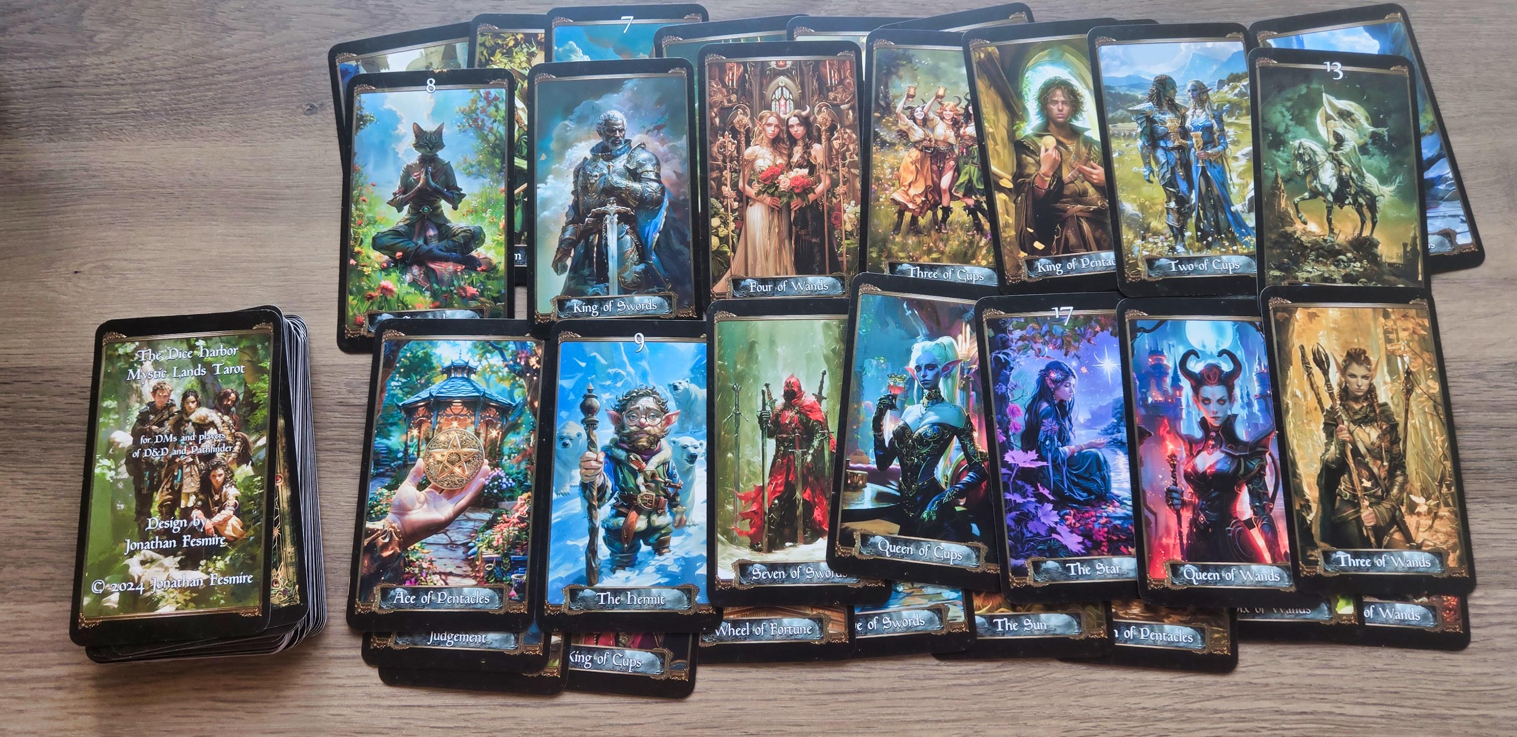 D&D Themed Tarot the Mystic Lands Tarot - Etsy