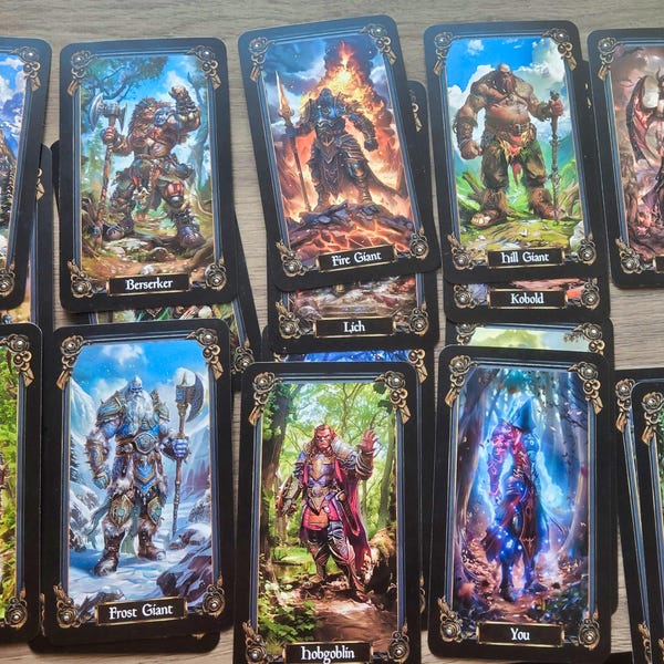 Illusion Character Cards - Etsy
