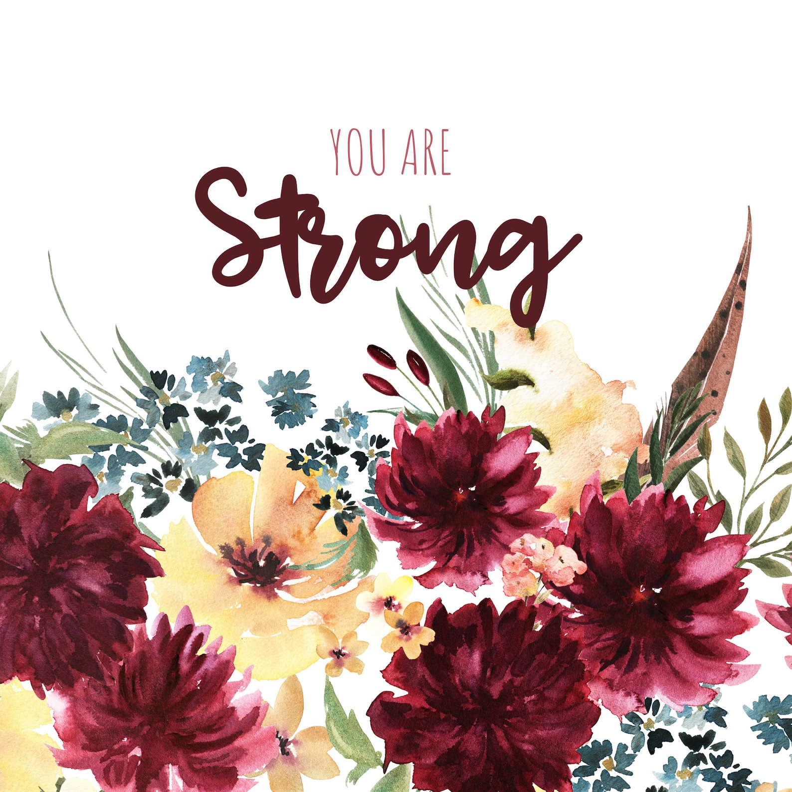 You Are Amazing You Are Brave You Are Strong Poster - Etsy