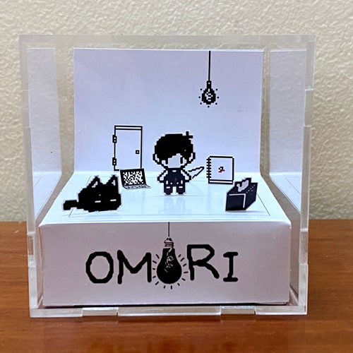 White Space OMORI 3d Cube Diorama - Etsy