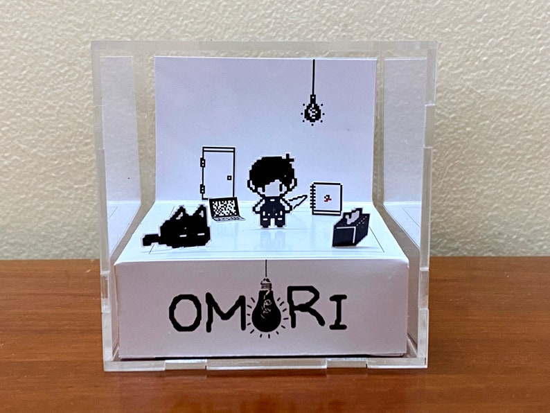 White Space OMORI 3d Cube Diorama - Etsy