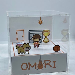 3D Cube Kel Diorama Orange Space Omori - Etsy