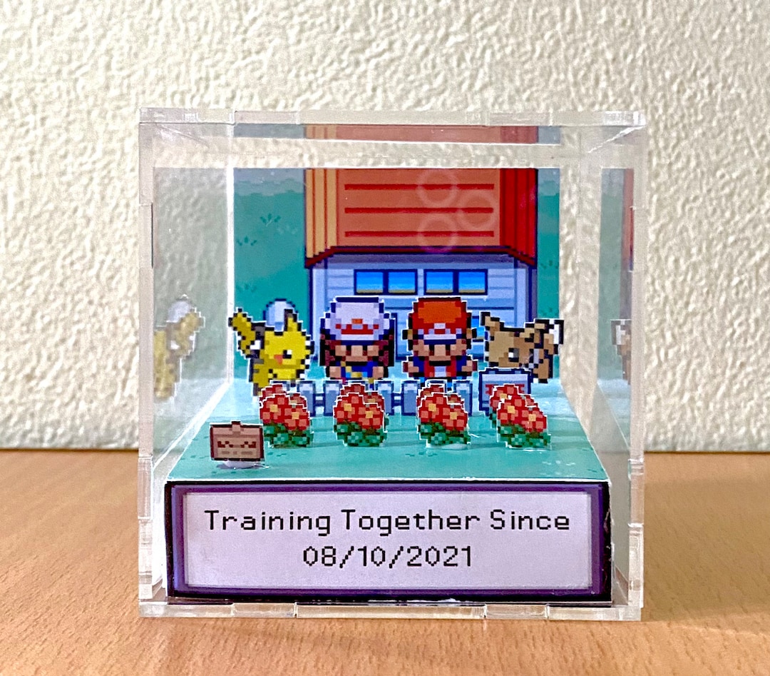Pokmon Diorama Cube: Anniversary, Wedding, Valentine Gift - Etsy Canada