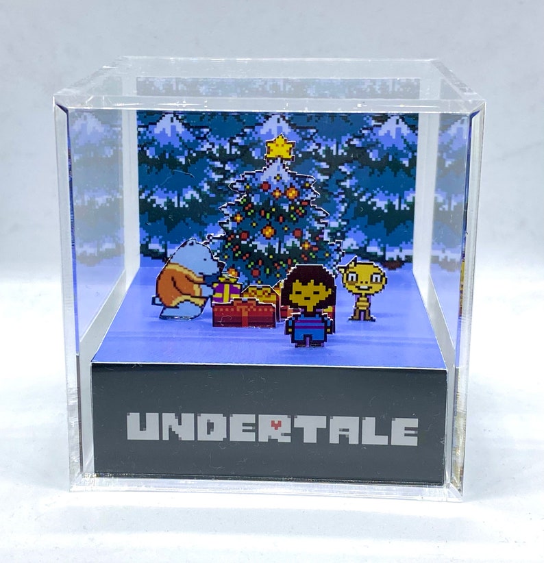 3D Cube Undertale Christmas Diorama - Etsy