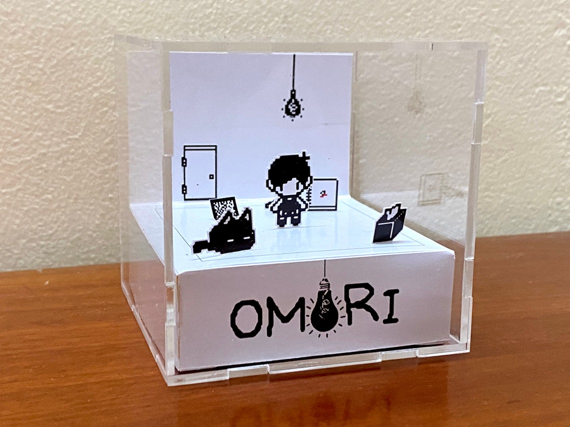 White Space OMORI 3d Cube Diorama - Etsy