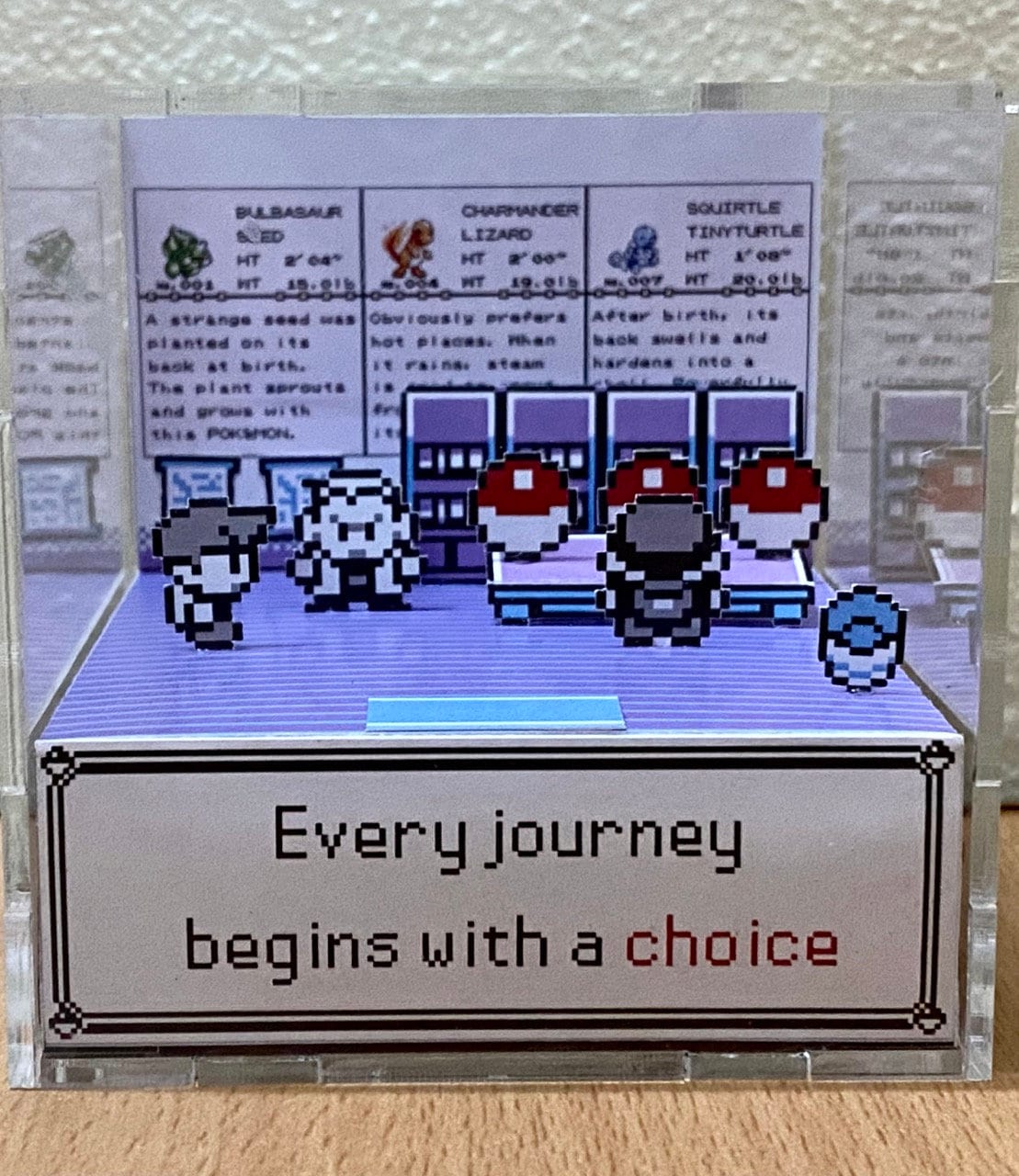 3D Cube Diorama Pokmon " Every Journey Begins With a Choice" - Etsy