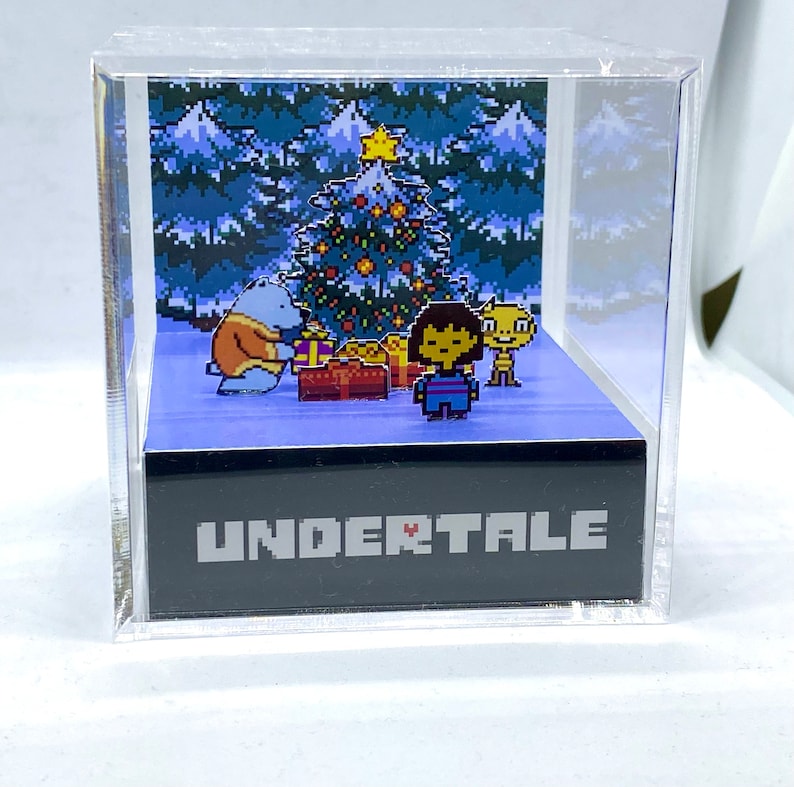 3D Cube Undertale Christmas Diorama - Etsy
