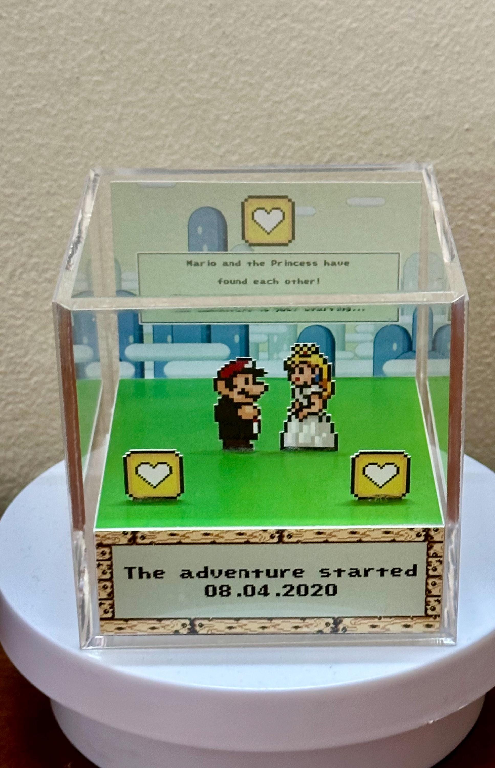 Customizable Mario & Peach Anniversary Cube: Gamer Gift - Etsy
