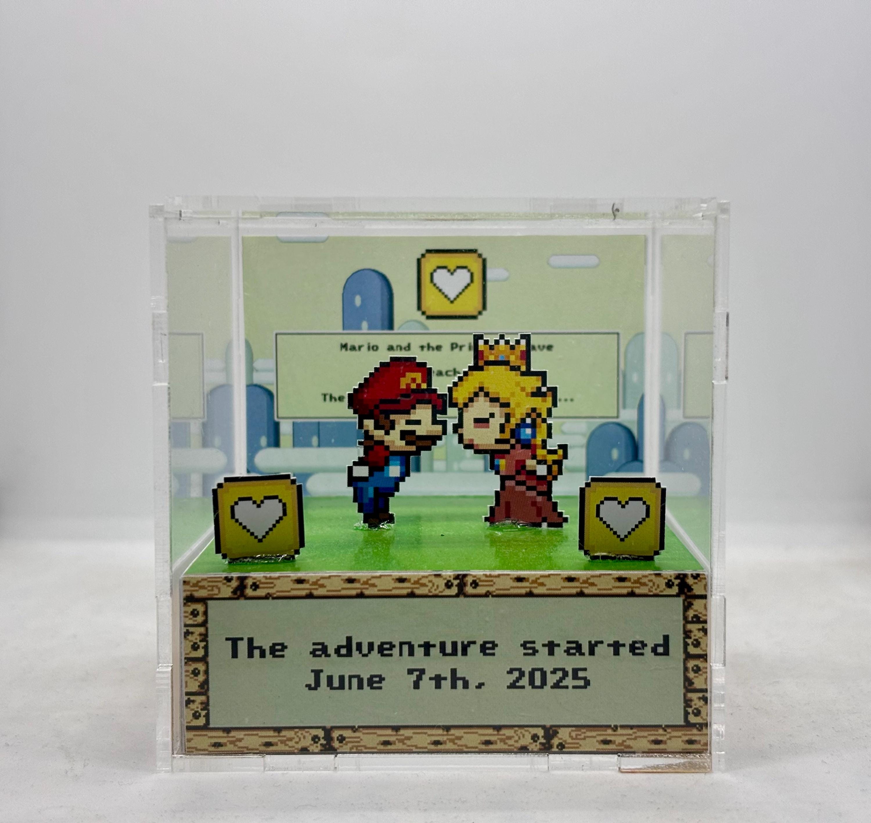 Customizable Mario & Peach Anniversary Cube: Gamer Gift - Etsy