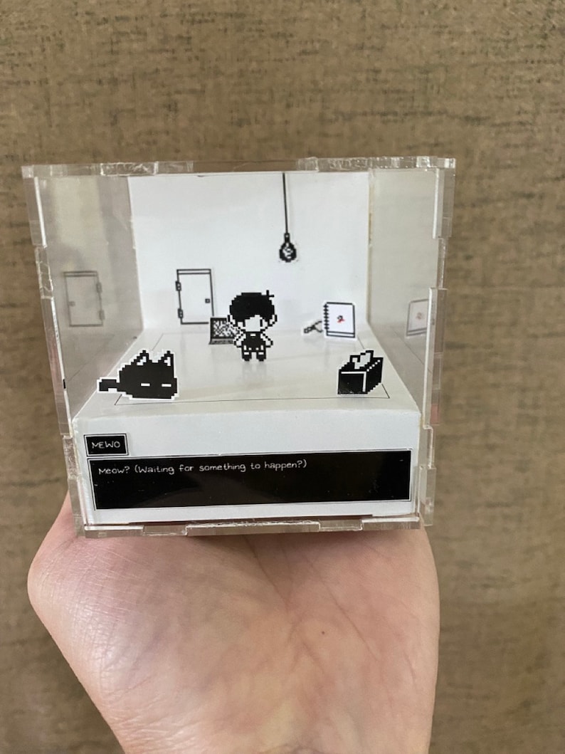White Space OMORI 3d Cube Diorama - Etsy UK