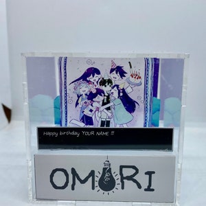Omori 3D Cube Happy Birthday Customization - Etsy
