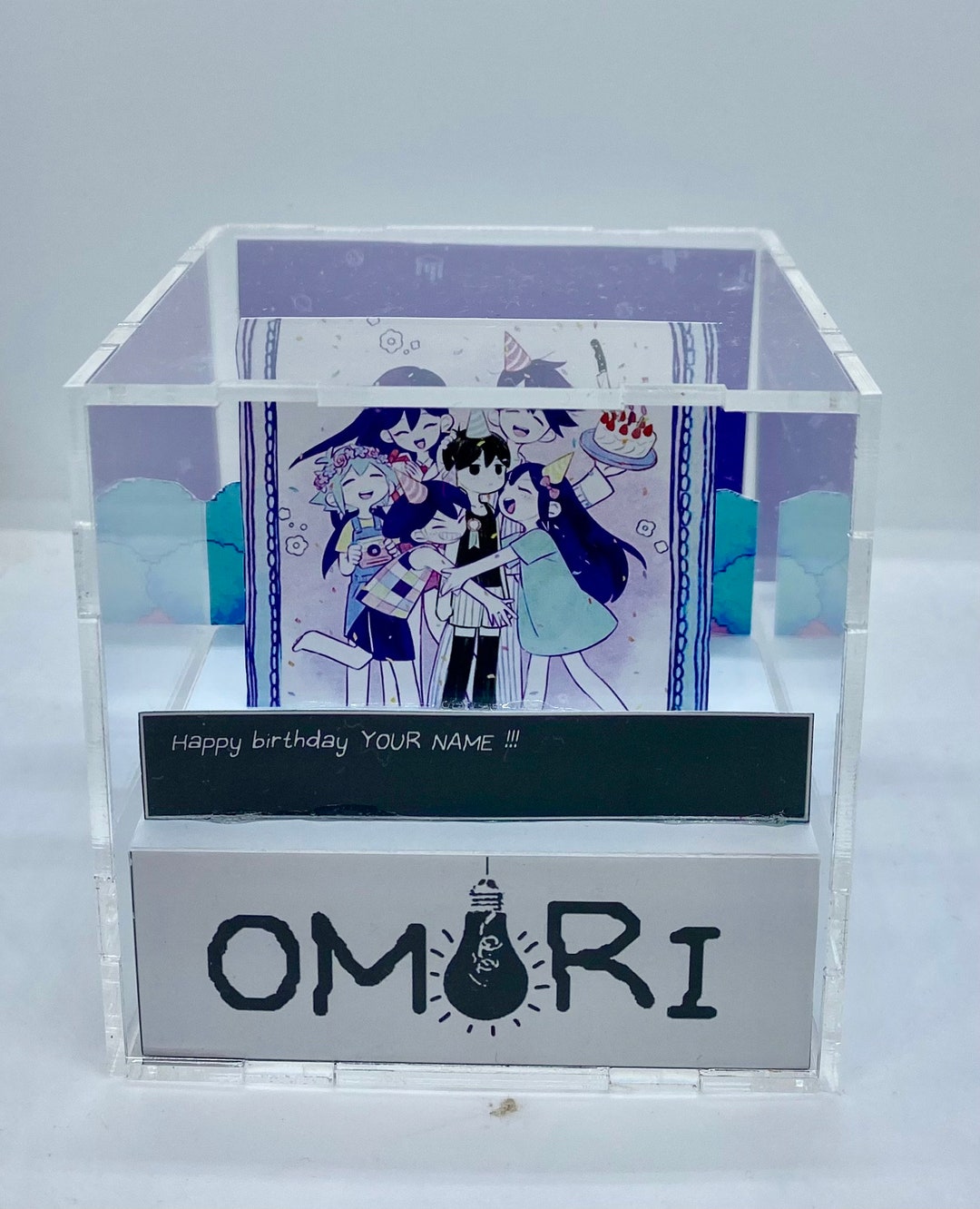 Omori 3D Cube Happy Birthday Customization - Etsy