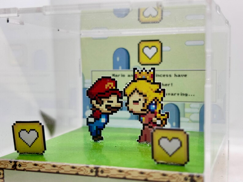 Customizable Mario & Peach Anniversary Cube: Gamer Gift - Etsy