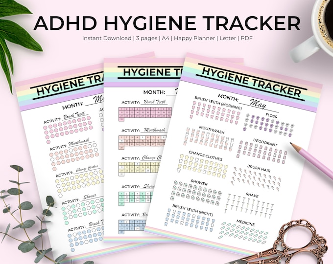 Printable Hygiene Checklist Autism - Etsy