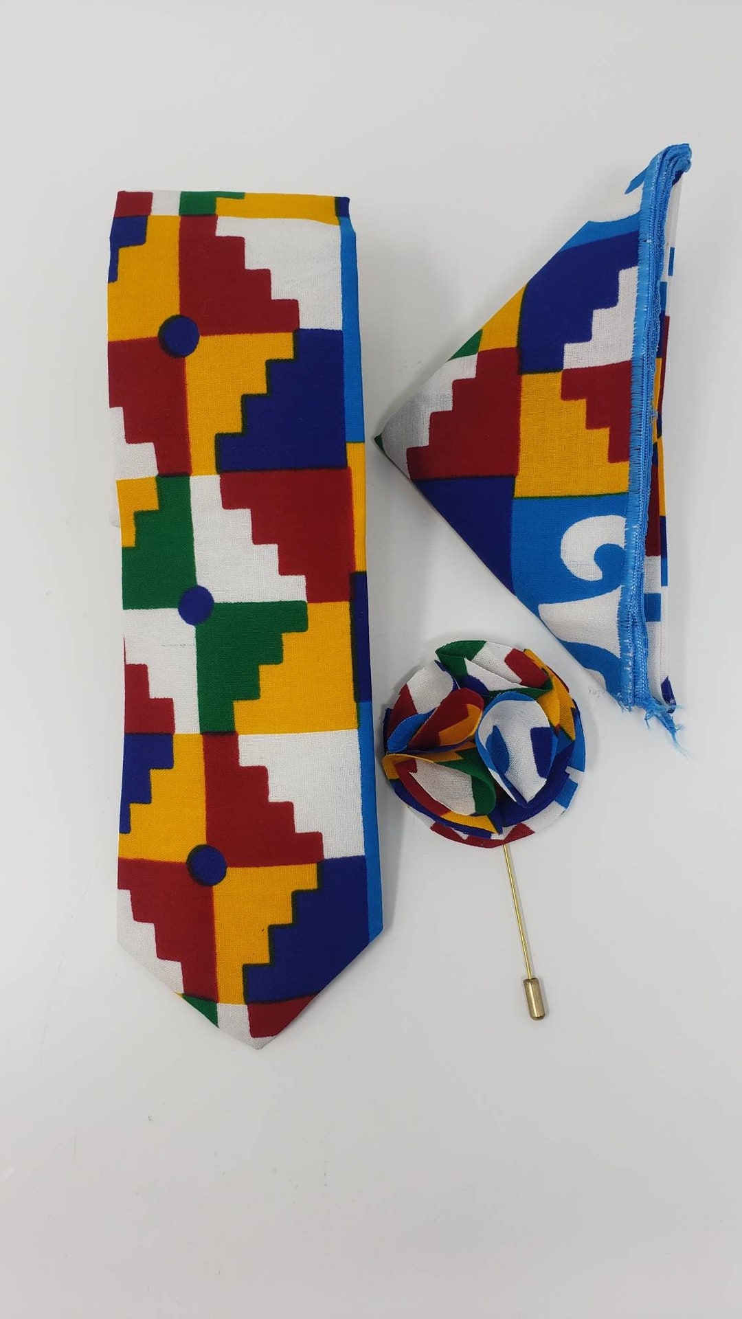 Handmade African Print Neck Tie - Etsy