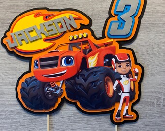 Blaze and the Monster Machines Cake Topper | Etsy UK
