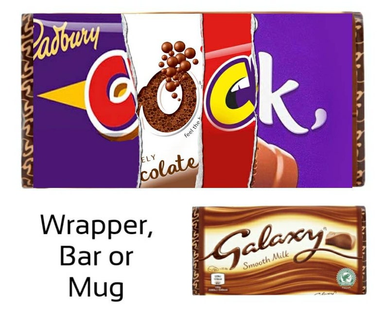 Cock Chocolate Bar Wrapper Mug Etsy