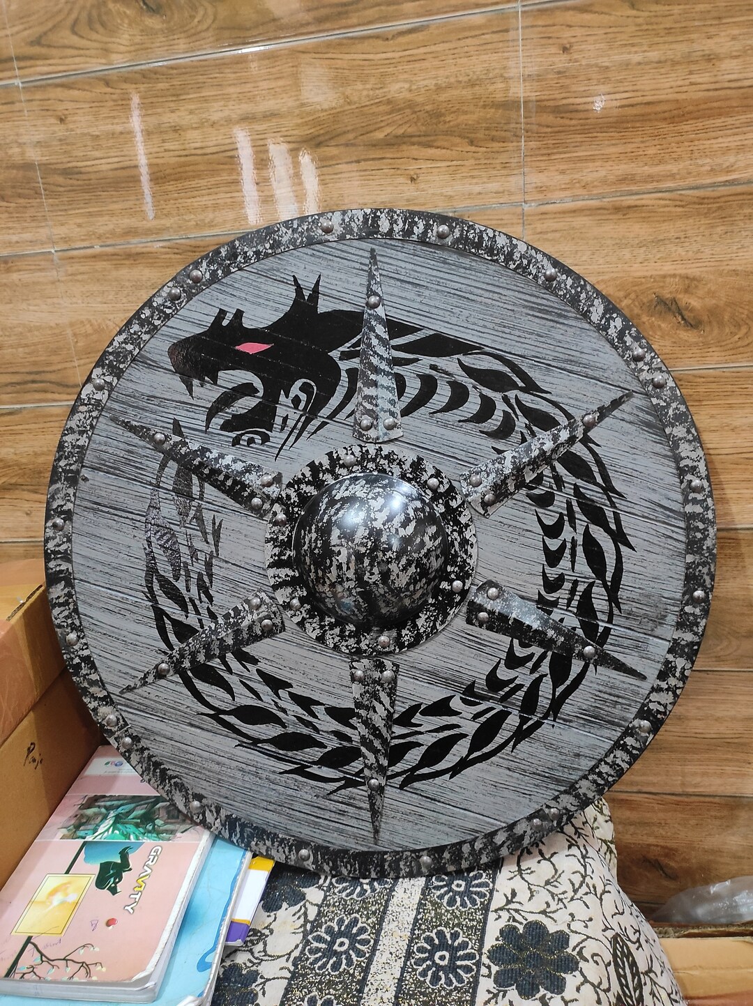 Vikings Shield, Wooden Cosplay Shield, Medieval Shield, Wall Decor ...