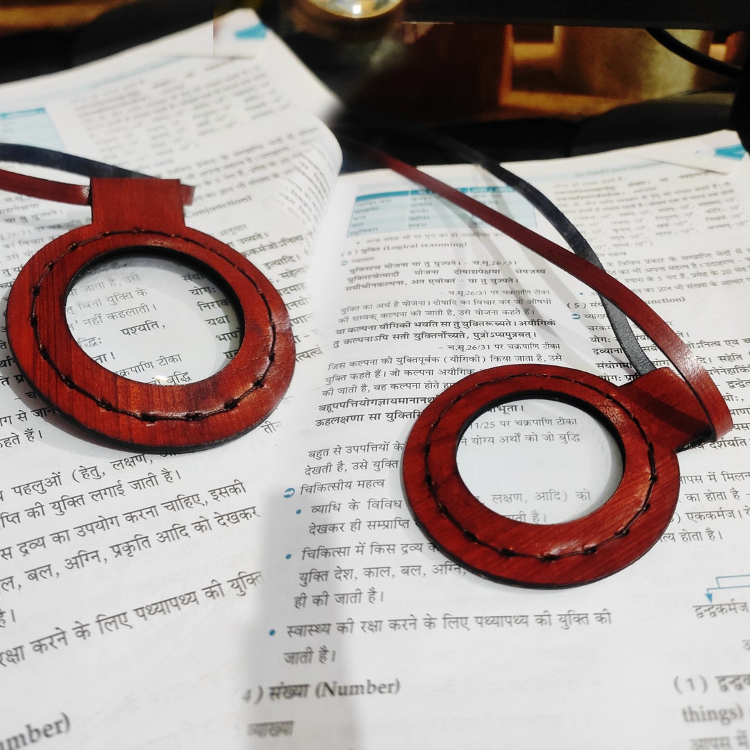 Personalized Magnifiers Glass, Magnifying Glass Leather, Handmade Gift ...